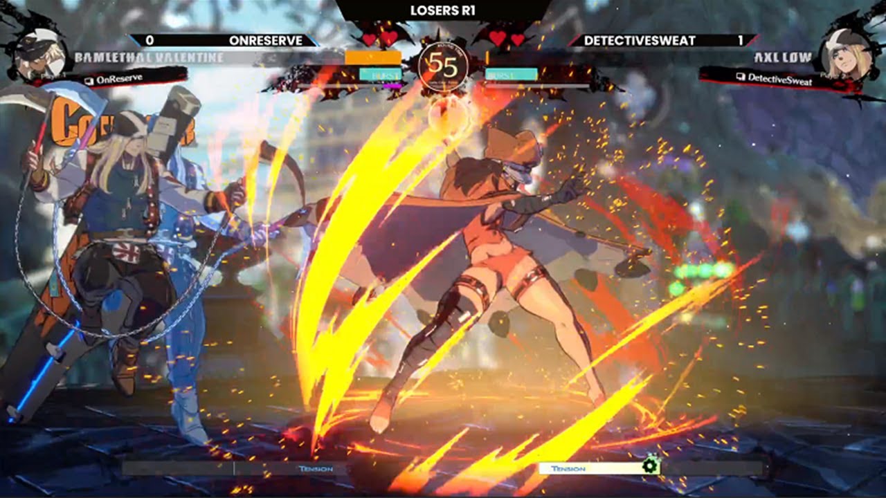 [GGST] Ramlethal vs Axl Low (OnReserve vs DetectiveSweat) [Guilty Gear ...