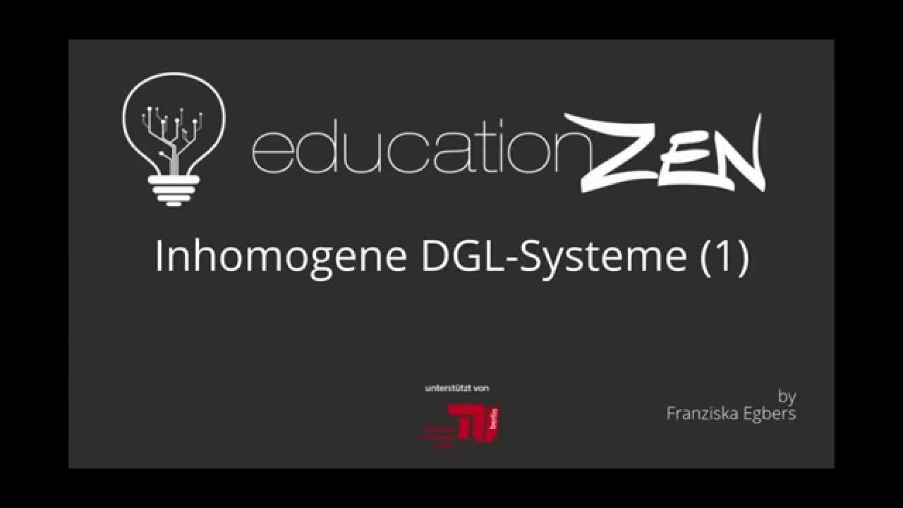 Inhomogenes DGL System (1) - YouTube