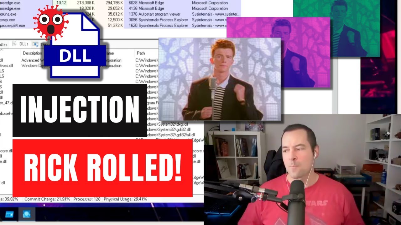 DLL Injection Rick Rolled Explorer.exe! Cybersecurity Analyst Live Triage - FAQing Friday July ...