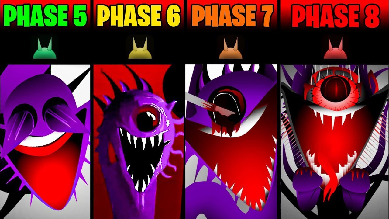 New Phase 5 VS Phase 6 VS Phase 7 VS New Phase 8 in Incredibox Sprunki ...