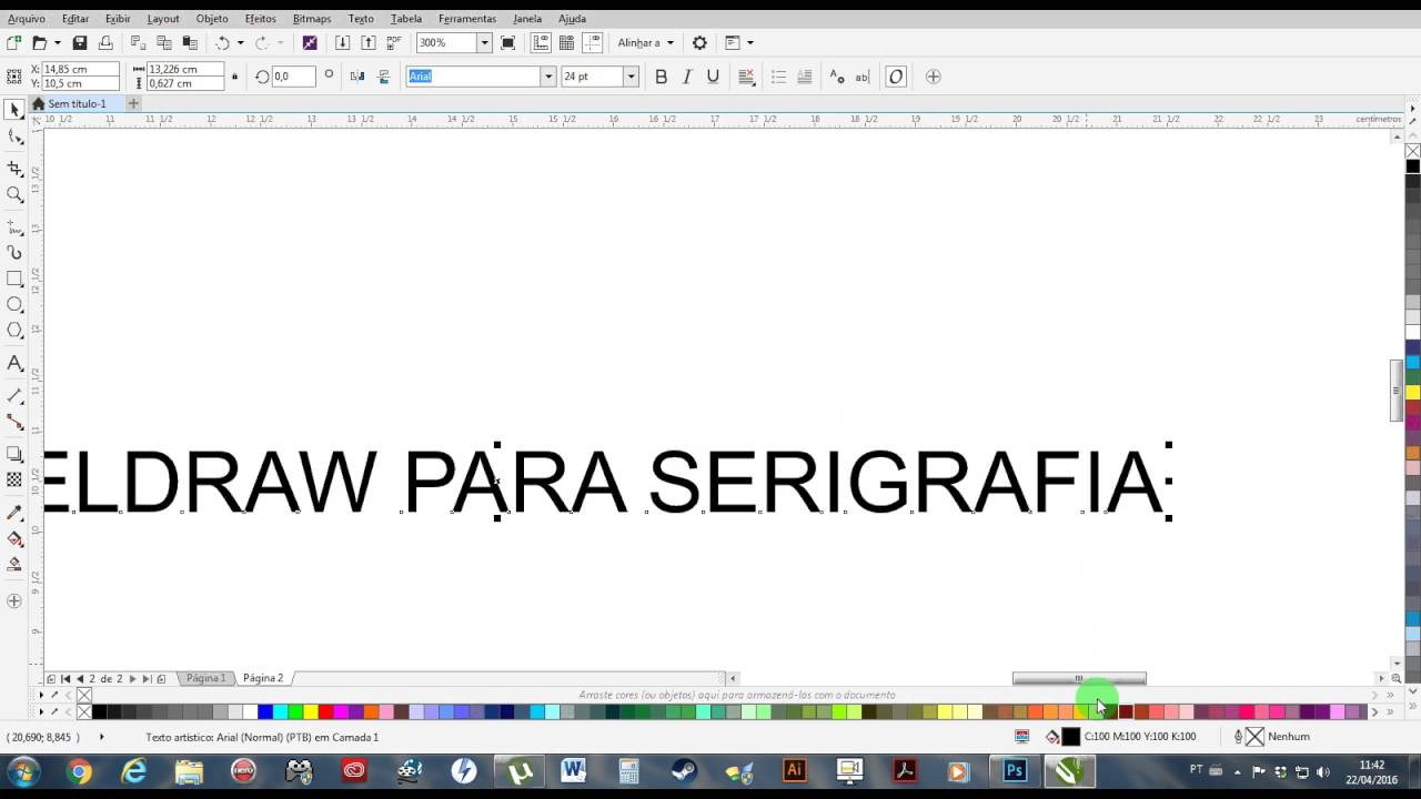 Configurando o CorelDraw para serigrafia - YouTube