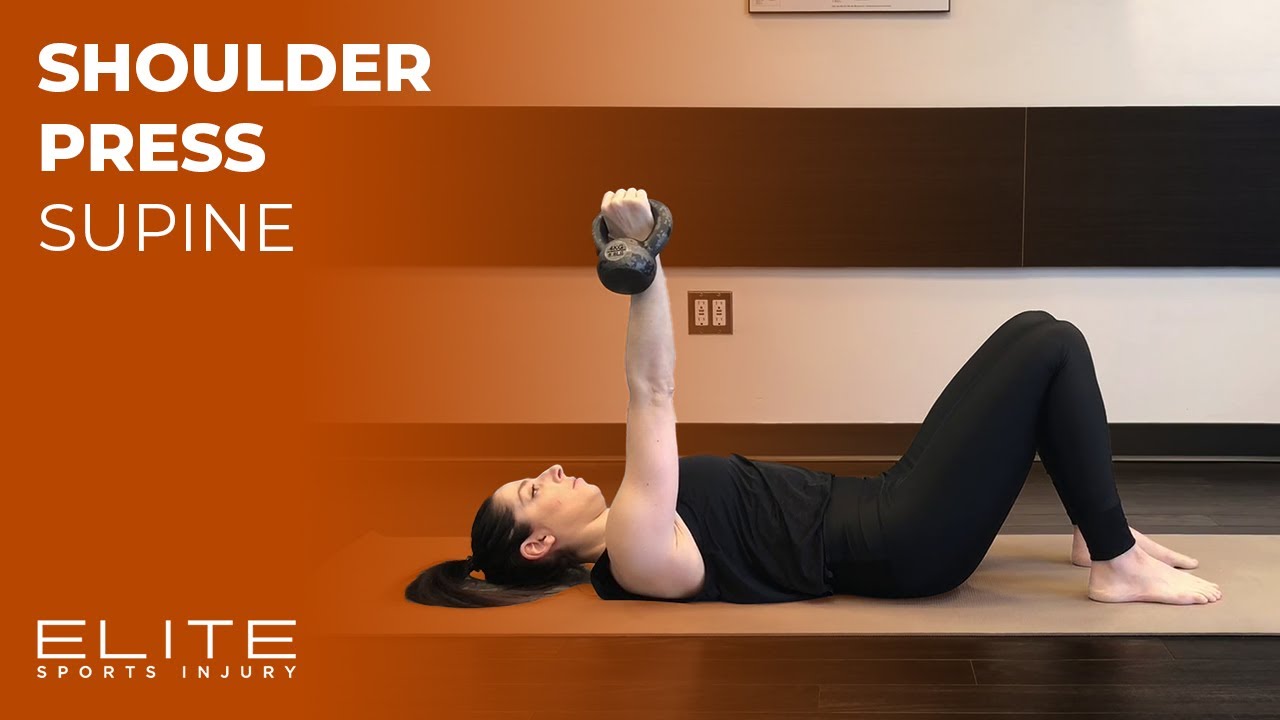 Shoulder Press Supine - YouTube
