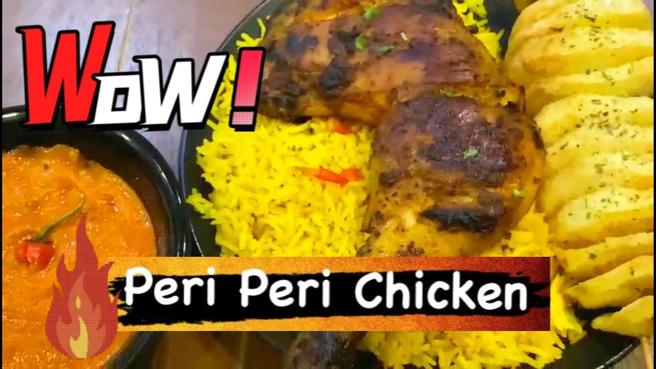 Peri Peri Chicken with Rice & Sauce Recipe | Nandos Peri Peri Chicken ...