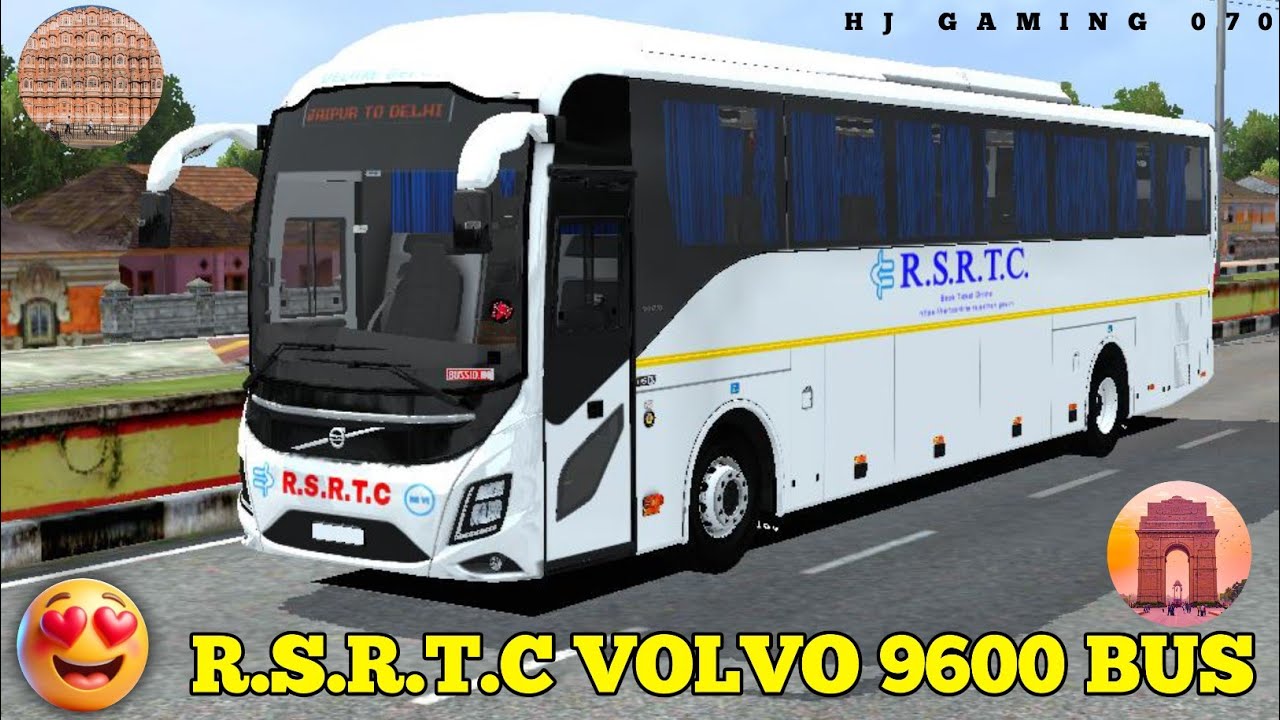 😍 Brand New RSRTC VOLVO 9600 Bus | Jaipur To Delhi | @hjgaming1204 ...