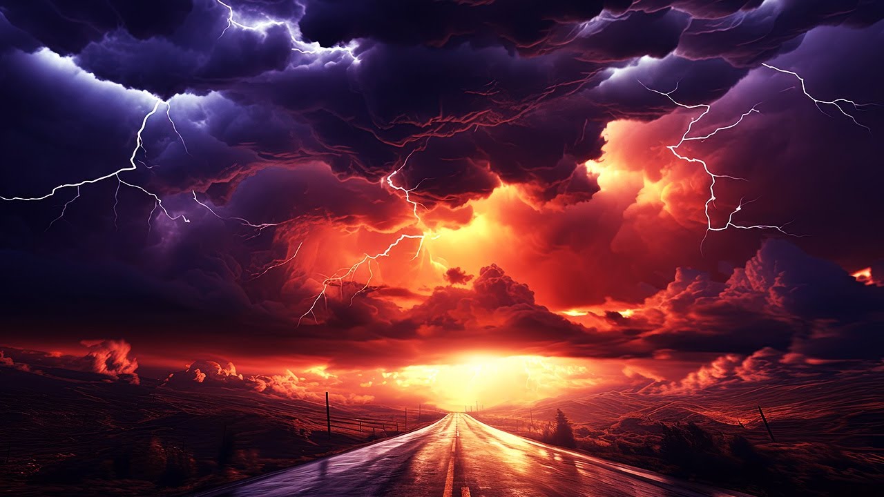 ⚡ Powerful Thunderstorm Rain Sounds for Sleeping | Relaxing Rain ...