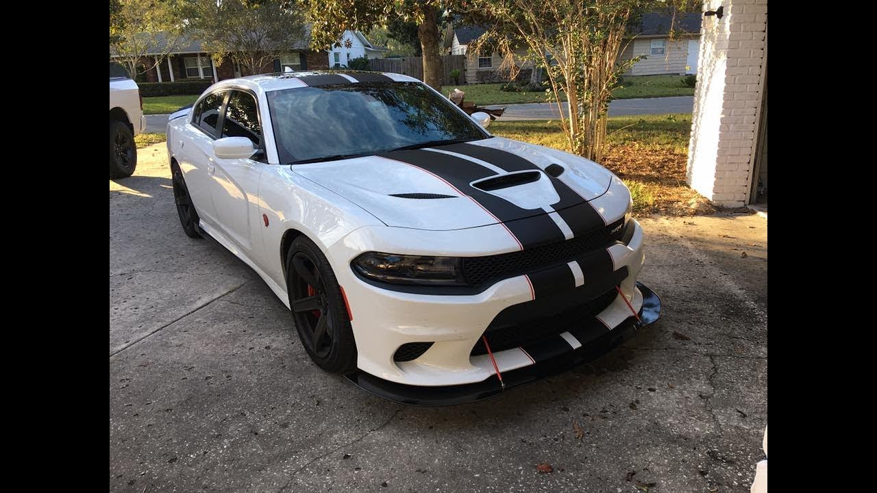 Hellcat front splitter install - YouTube