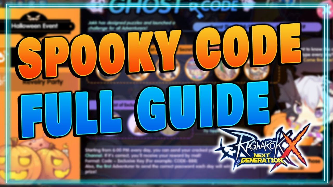 Ragnarok X Spooky Code GUIDE - Halloween Event (Fil - NOT ENGLISH ...