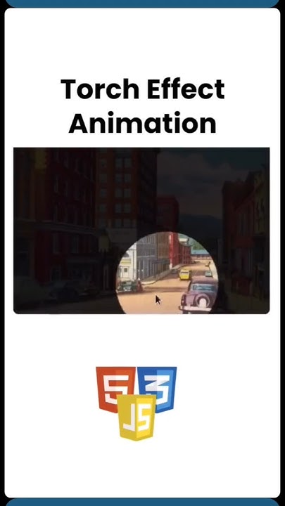 Torch Effect / Animation on Hover using HTML, CSS & JavaScript | #frontend #cssanimation - YouTube