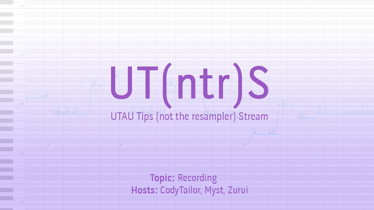 【UT(ntr)S】#2 - UTAU Recording【Stream】 - YouTube