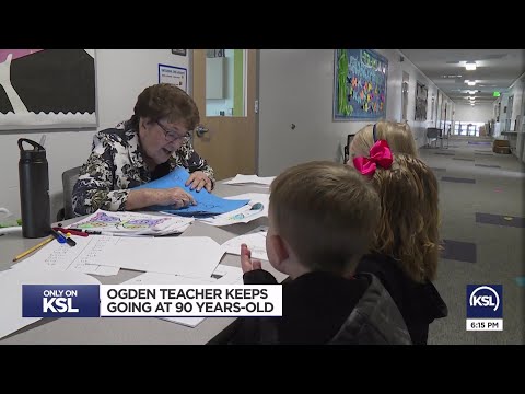90-year-old Ogden teacher quits retirement twice