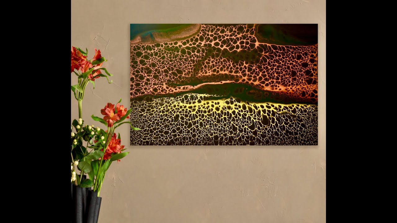 MYSTERY CELLS! Acrylic Pour Painting, Pearl Pour. - YouTube