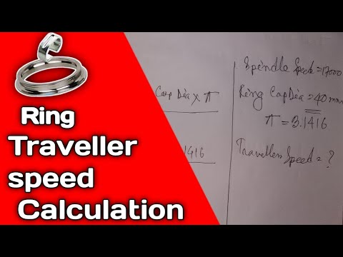 Ring traveller speed calculation video. spinning calculation video ...
