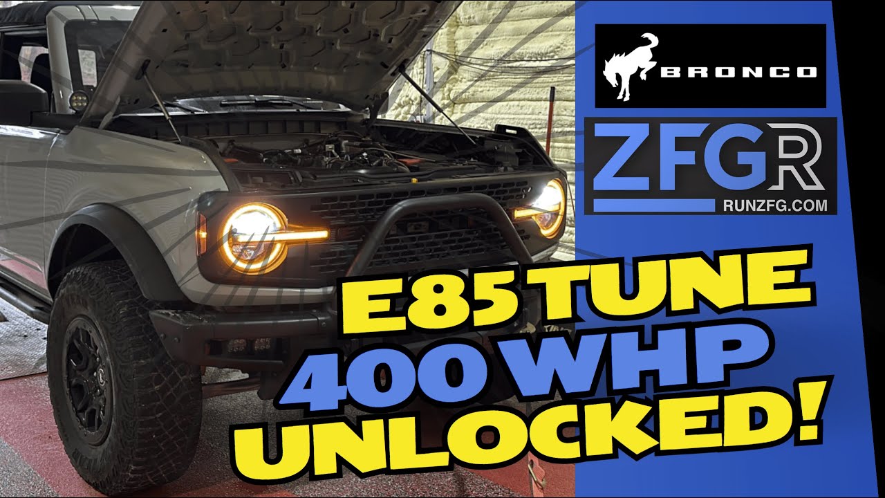 Ford Bronco 2.7L Ecoboost with ZFG Racing Tune on the Dyno - YouTube