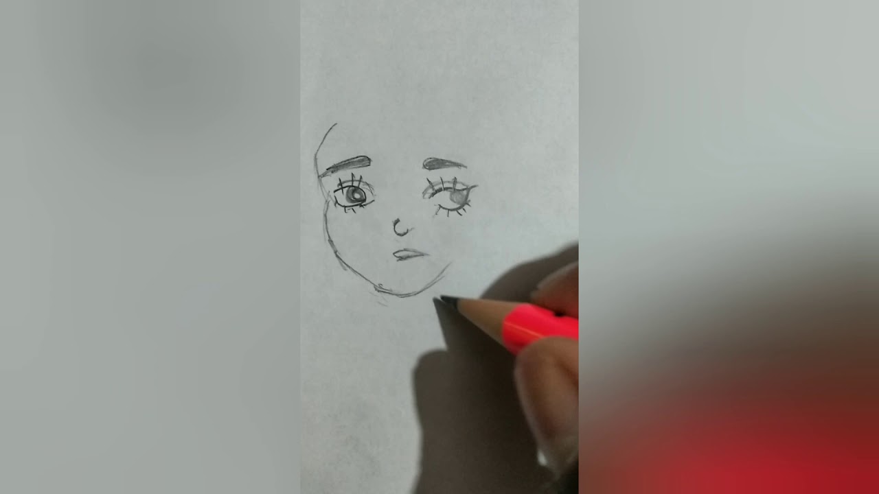 How to make a Girl sketch easily | Making of a Girl Sketch | Best Trick ...