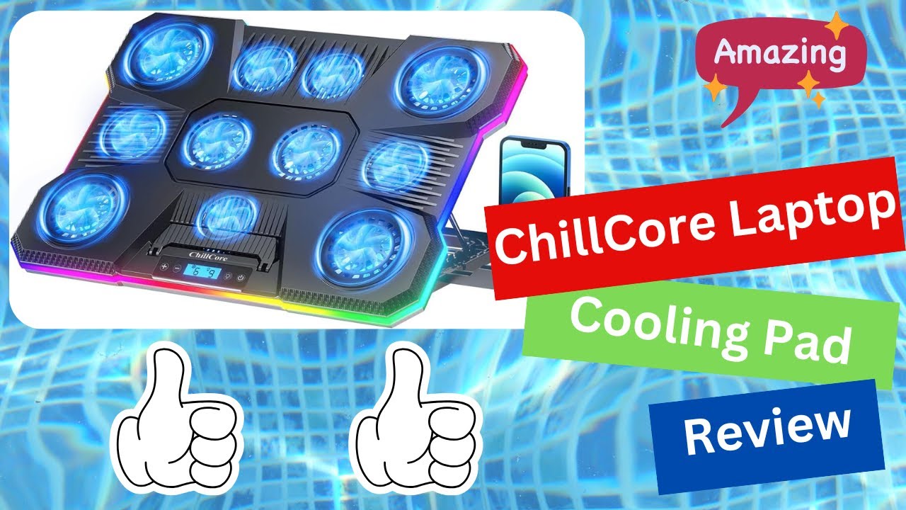 Best Laptop Cooling Pad by ChillCore Full Review - YouTube