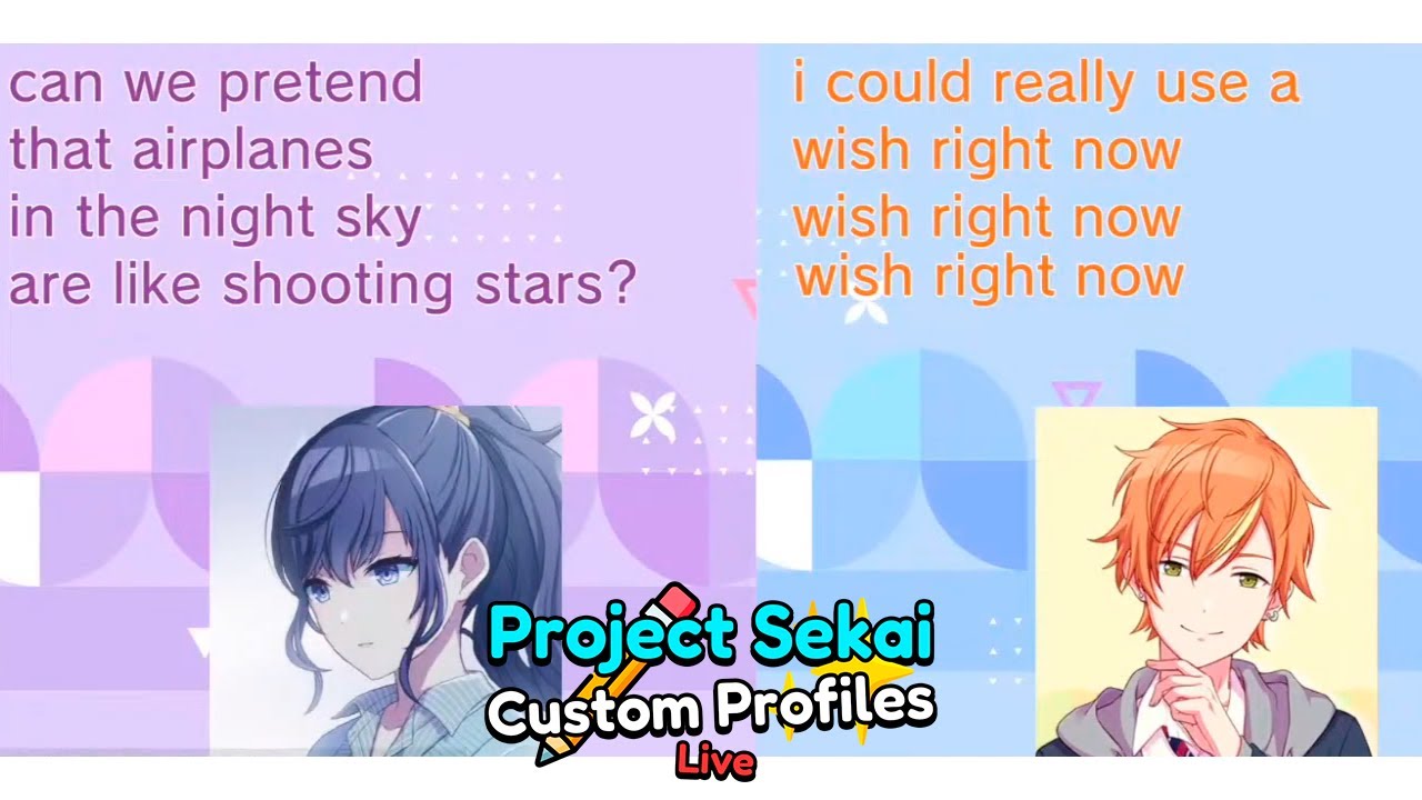 MORE CURSED CUSTOM PROFILES ON PROSEKA and i don't know if anything ...