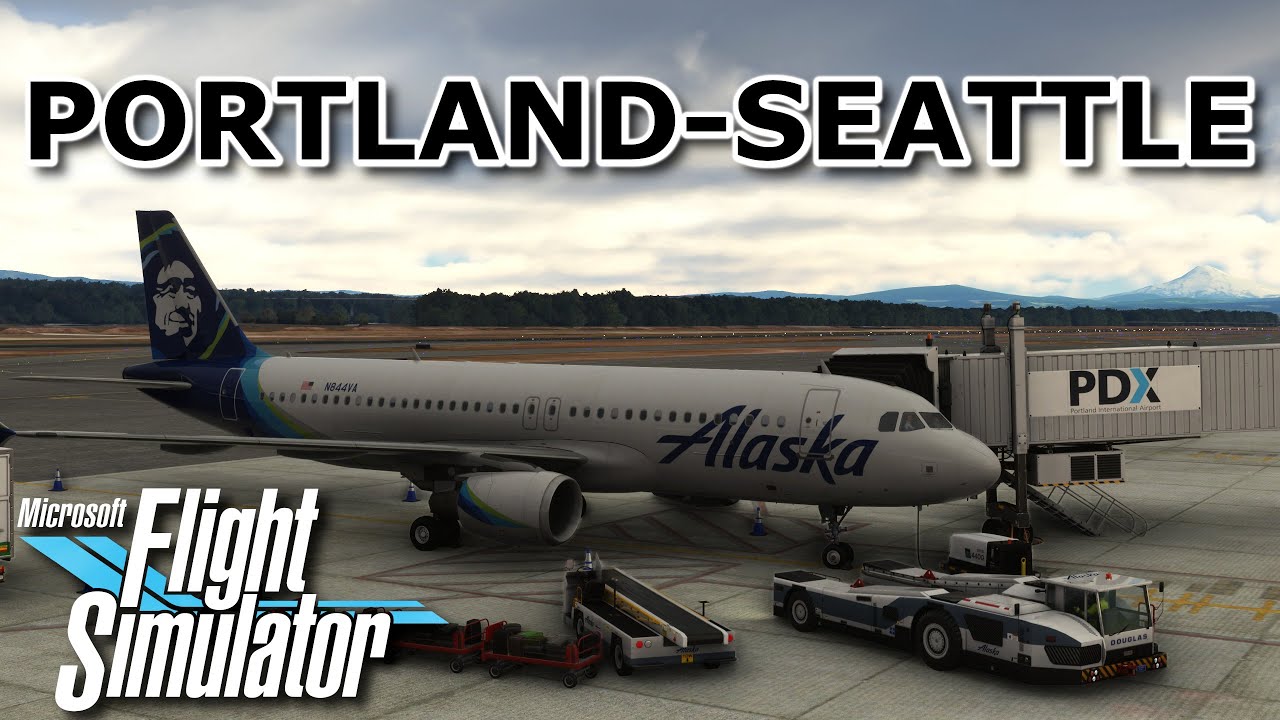 FENIX A320 - Portland to Seattle - Ultra Graphics - Silent stream - YouTube