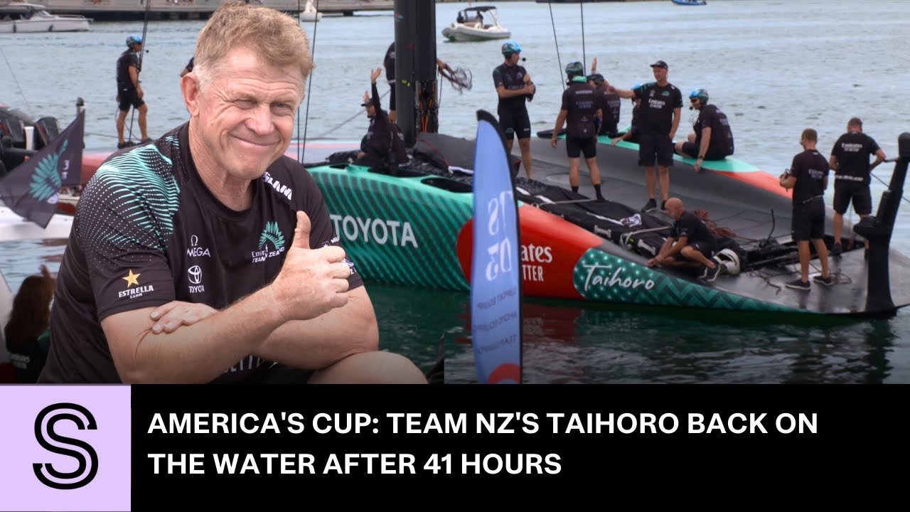 America's Cup: Team NZ's Taihoro back on the water after 41 hours ...