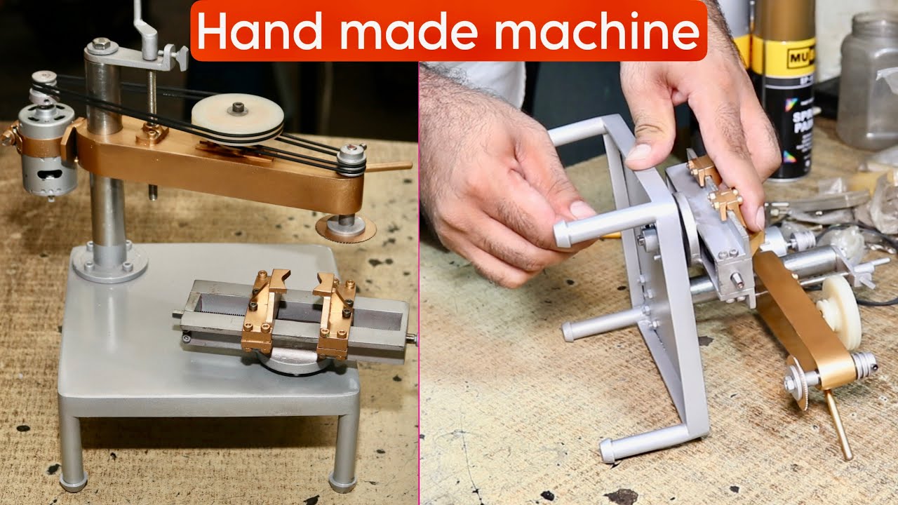 hand made machine for compressor cutting - YouTube