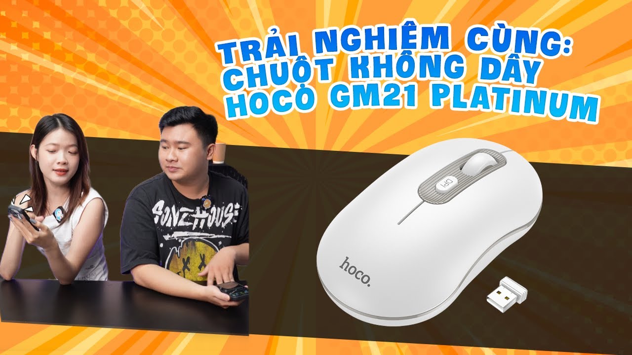 TRẢI NGHIỆM CÙNG: CHUỘT KHÔNG DÂY HOCO GM21 PLATINUM - YouTube