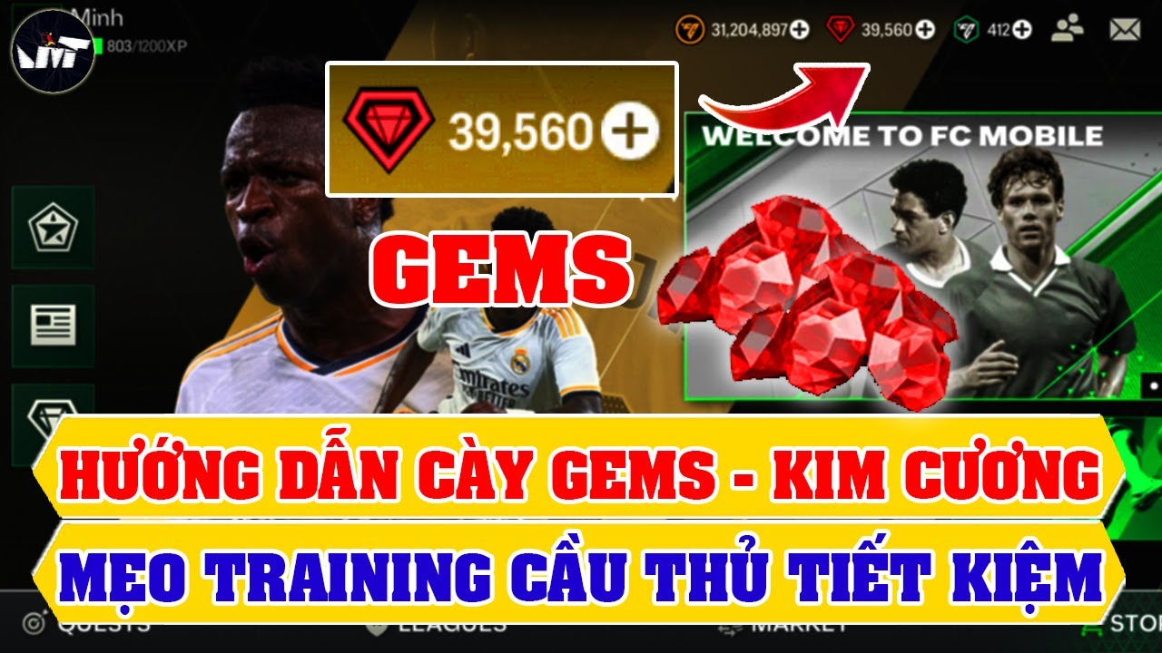 HƯỚNG DẪN CÀY GEMS KIM CƯƠNG VÀ MẸO TRAINING CẦU THỦ TIẾT KIỆM | FC ...
