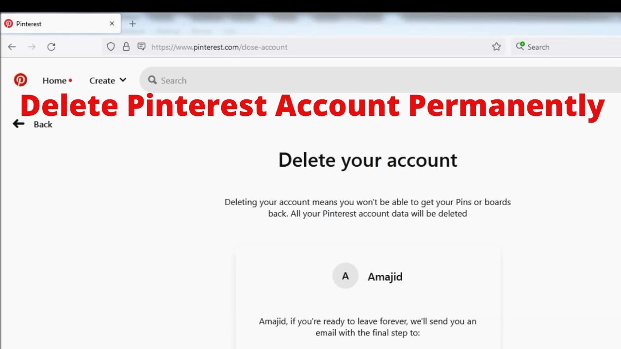 Delete Pinterest Account Permanently (Forever) In 2022 (Step By Step ...