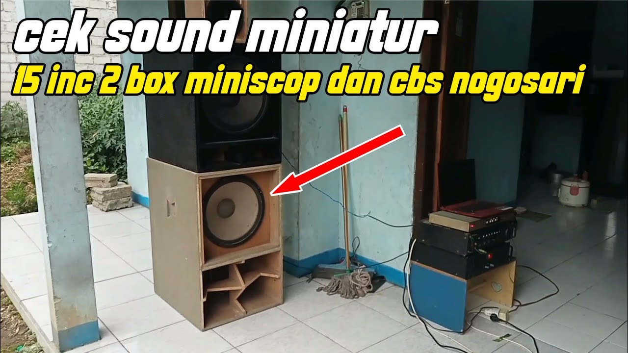 cek sound system miniatur 15 inc 2 box dan 8 inc, paket miniatur murah ...