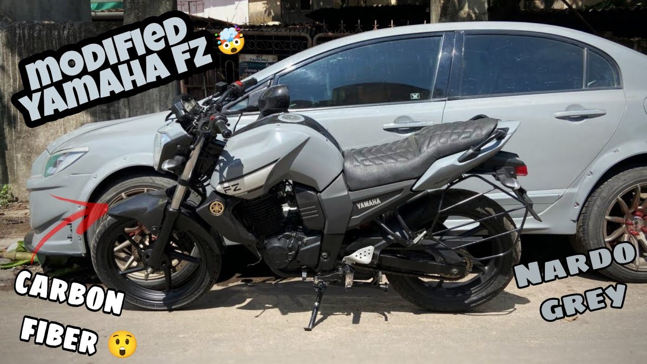Restored Yamaha FZ in Nardo Grey and carbon fiber (only cinematic ...