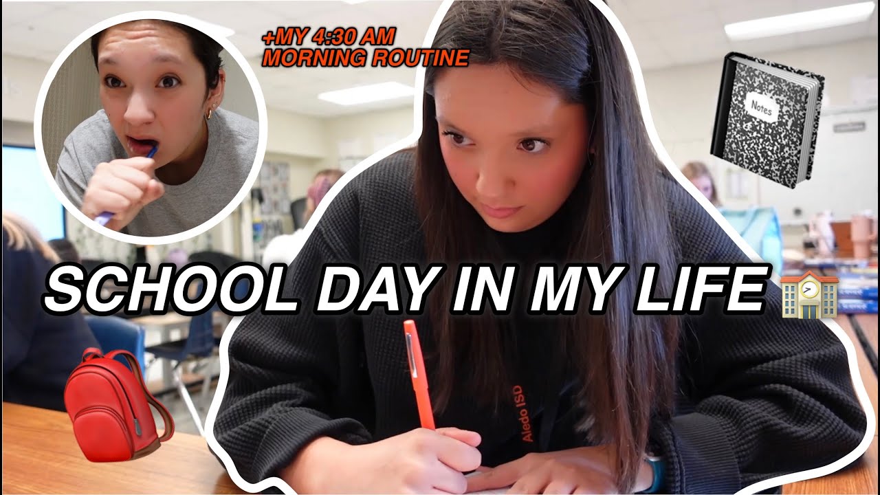 SCHOOL DAY IN MY LIFE AS A JUNIOR IN HIGH SCHOOL + MY PRODUCTIVE 4:30 ...