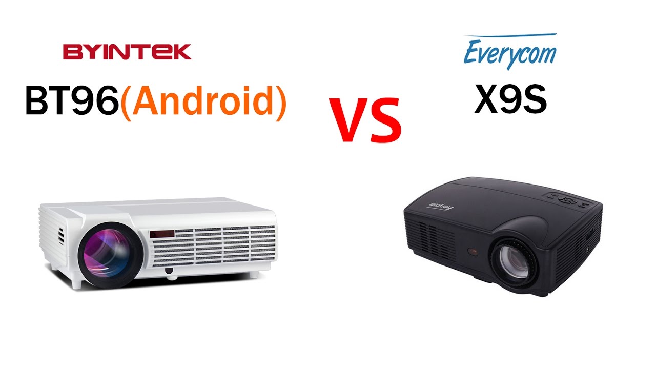 Projector Review BT96 Android vs Everycom X9S - YouTube