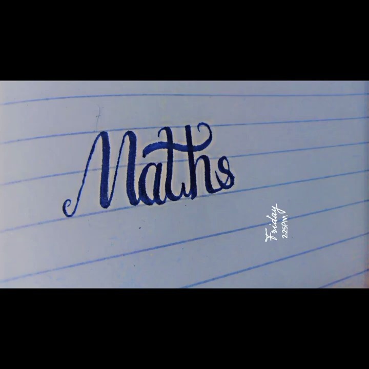 How to write maths with cut marker#viralshort#calligraphy - YouTube