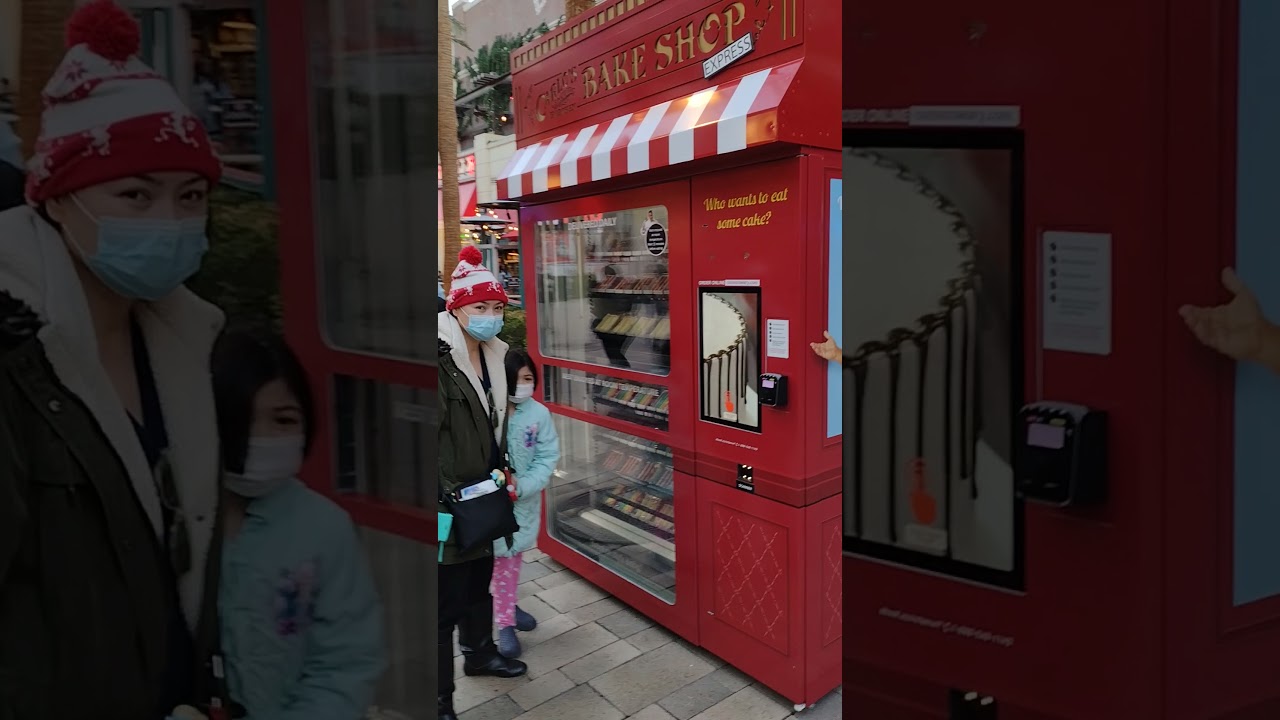 There's actually a cake vending machine! World famous Carlo's Bakeshop ...