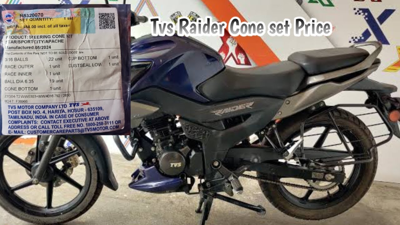 Tvs Raider Genuine Cone set price - YouTube