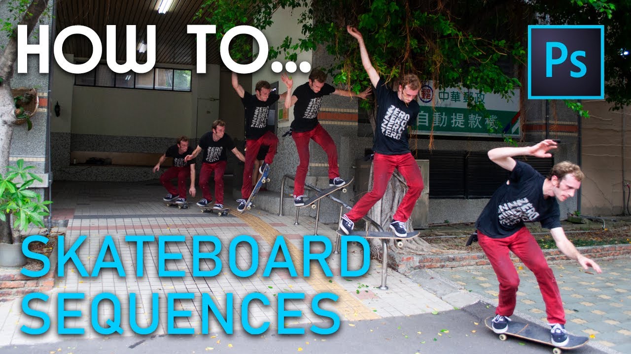 How to Make Skateboard Sequences with Photoshop | The Easiest Way ...