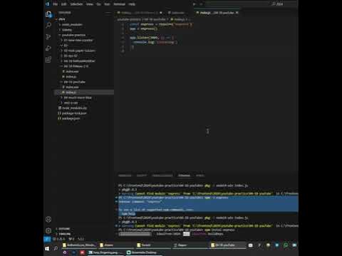 Make .exe from node.js file with pkg - YouTube