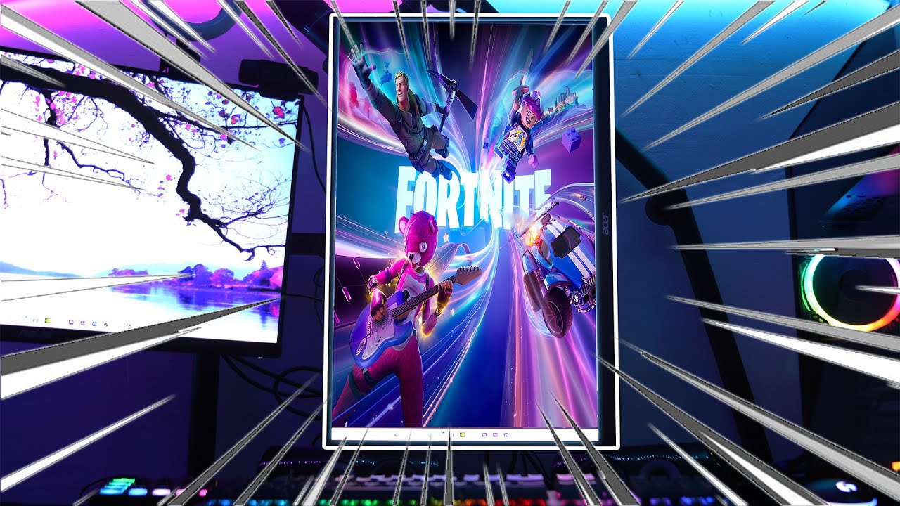 I Tried Playing Fortnite With My Monitor Vertical. - YouTube