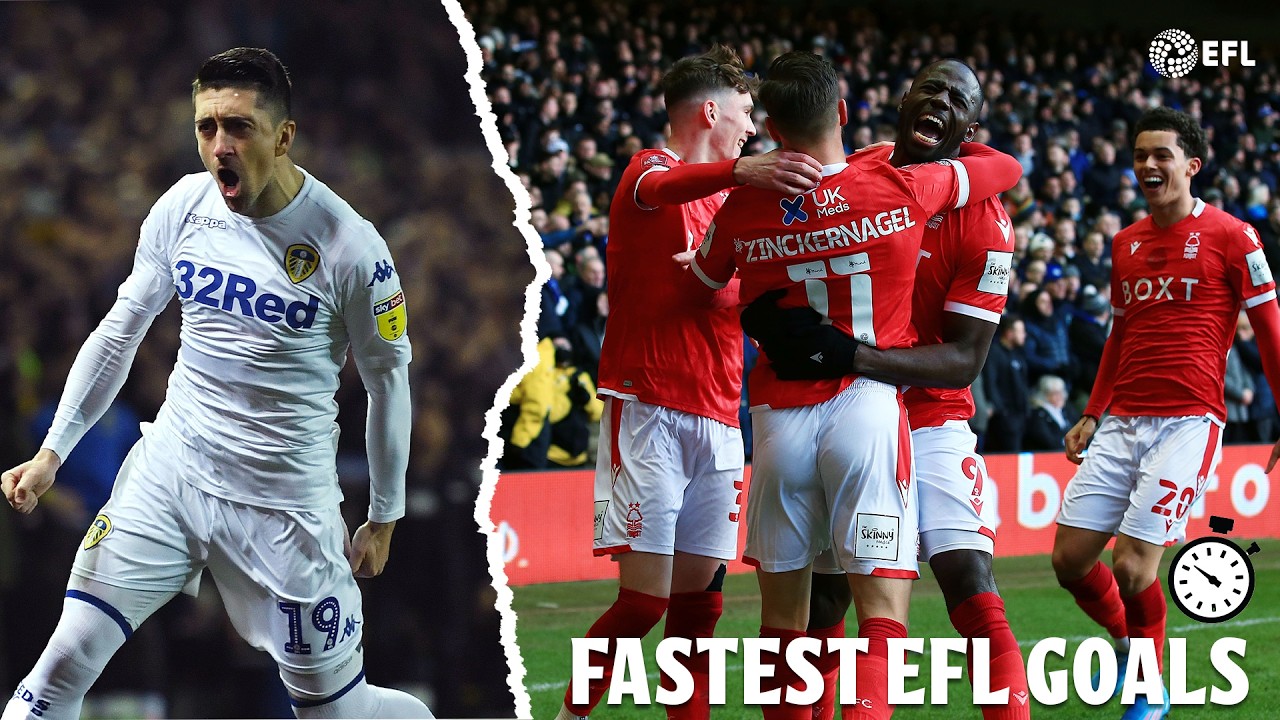 STRAIGHT FROM KICK-OFF! ⚡️ | The Fastest EFL goals in recent years ⏱️ ...