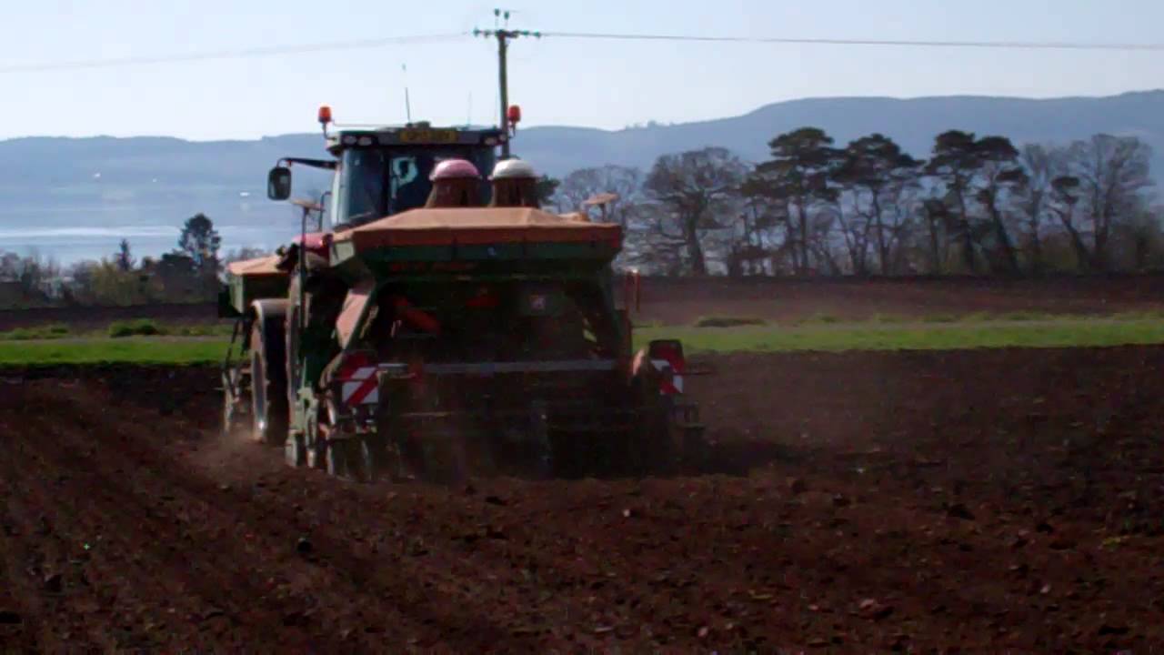 Sowing and Fertilising Spring Barley at The JHI - YouTube