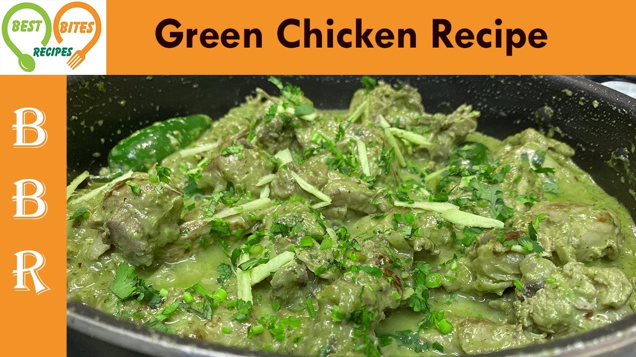 Green Chicken Recipe | Hariyali chicken recipe/ easy and hara masala ...