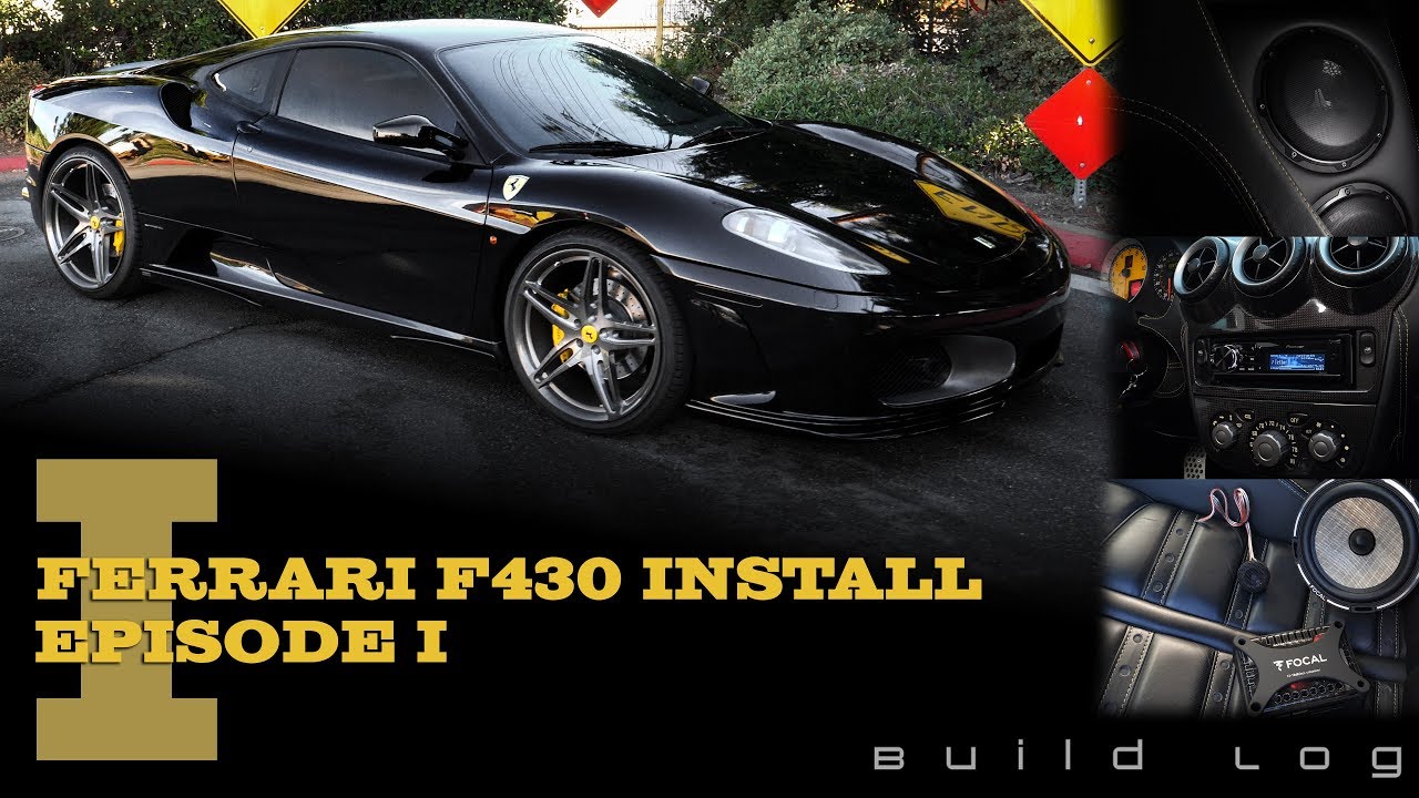 Ferrari F430 Audio System Installation: Episode 1 - Subwoofer, Speakers ...
