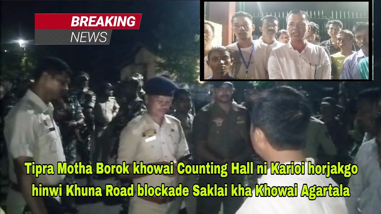 Khowai Counting Hall tungphola jak Tipra Motha Borok Counting ni Kari ...
