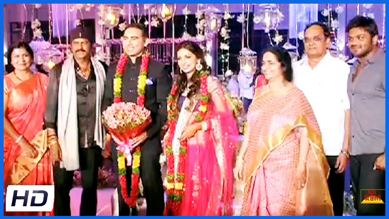 Mohan babu And His Family At K Raghavendra Rao Son Wedding Reception ...