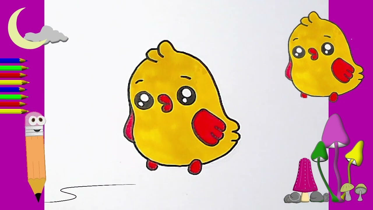KAWAII. Come disegnare facilmente. DISEGNI MOLTO FACILI ANIMALI CARINI ...