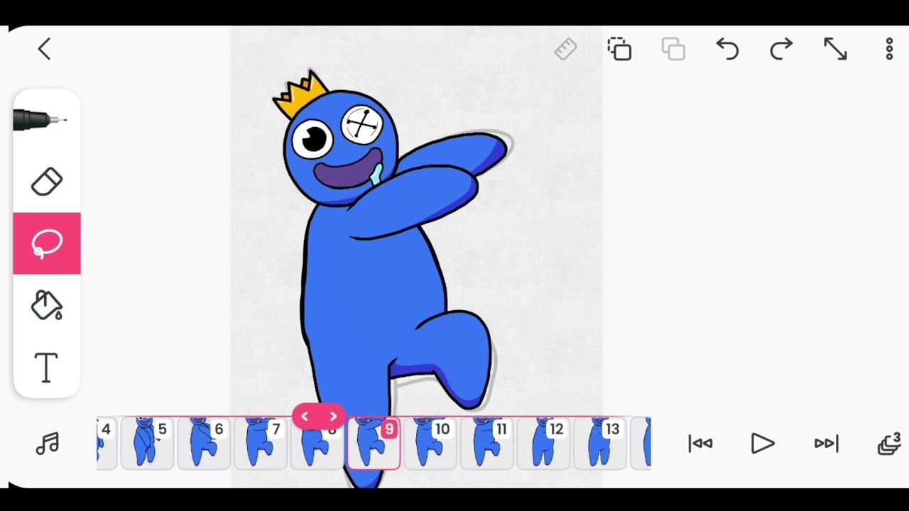 Flipaclip - Rainbow Friends Blue animation - YouTube