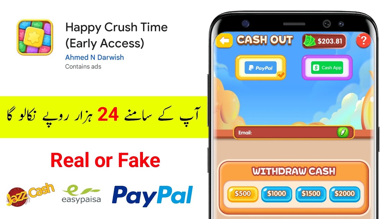 Happy Crush Time App withdrawal | Happy Crush Time App live payment ...