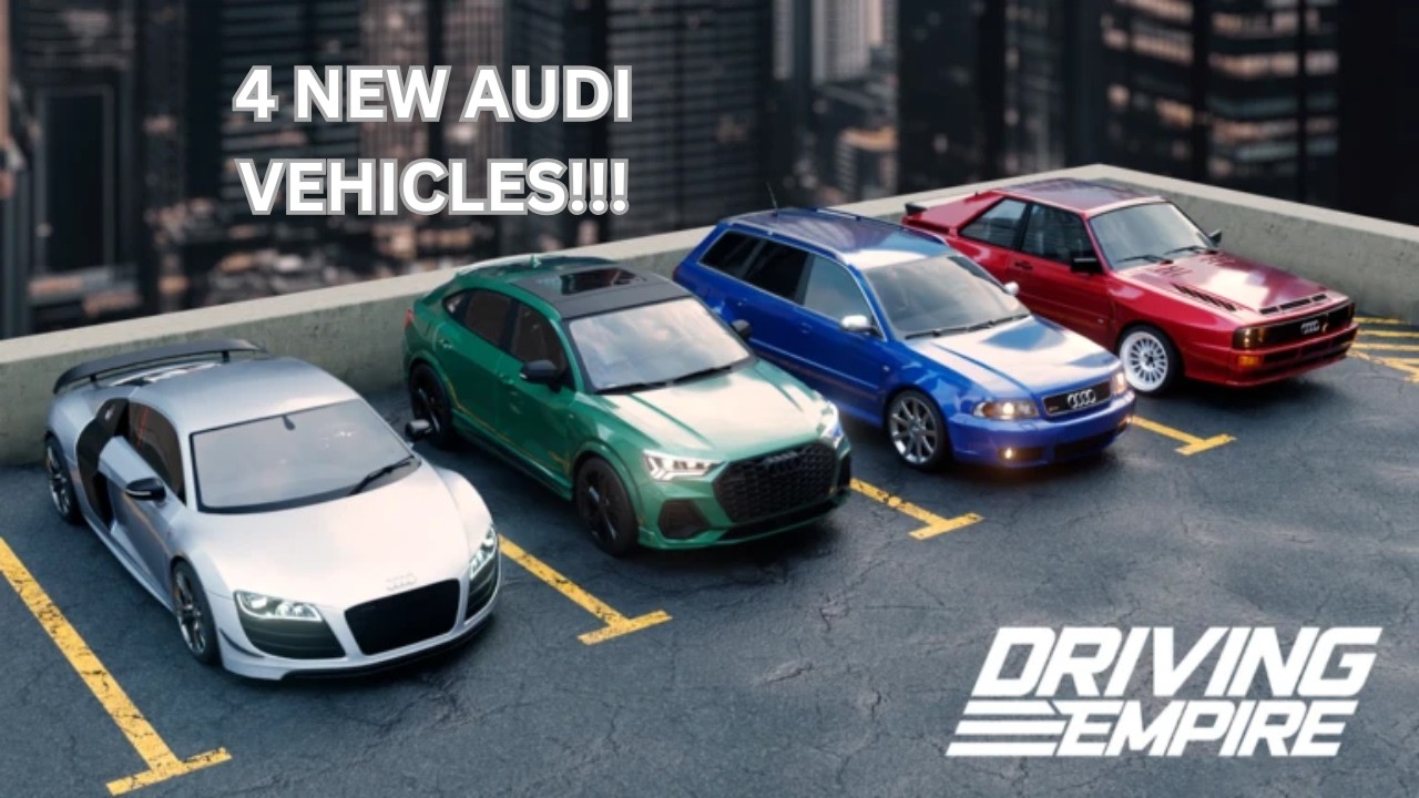 I Bought The 4 NEW Audi Cars And Tested Them in Roblox Driving Empire ...
