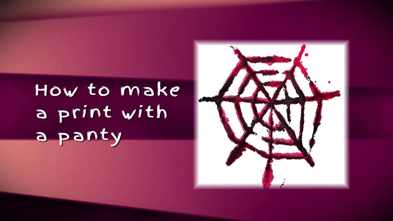 How to make prints with a panty hose - YouTube