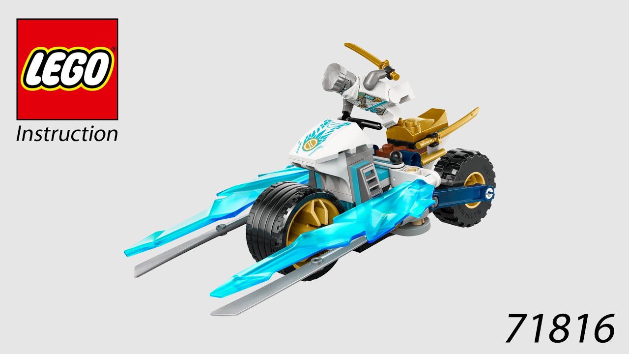 LEGO Instruction - NINJAGO - 71816 - Zane's Ice Motorcycle - YouTube