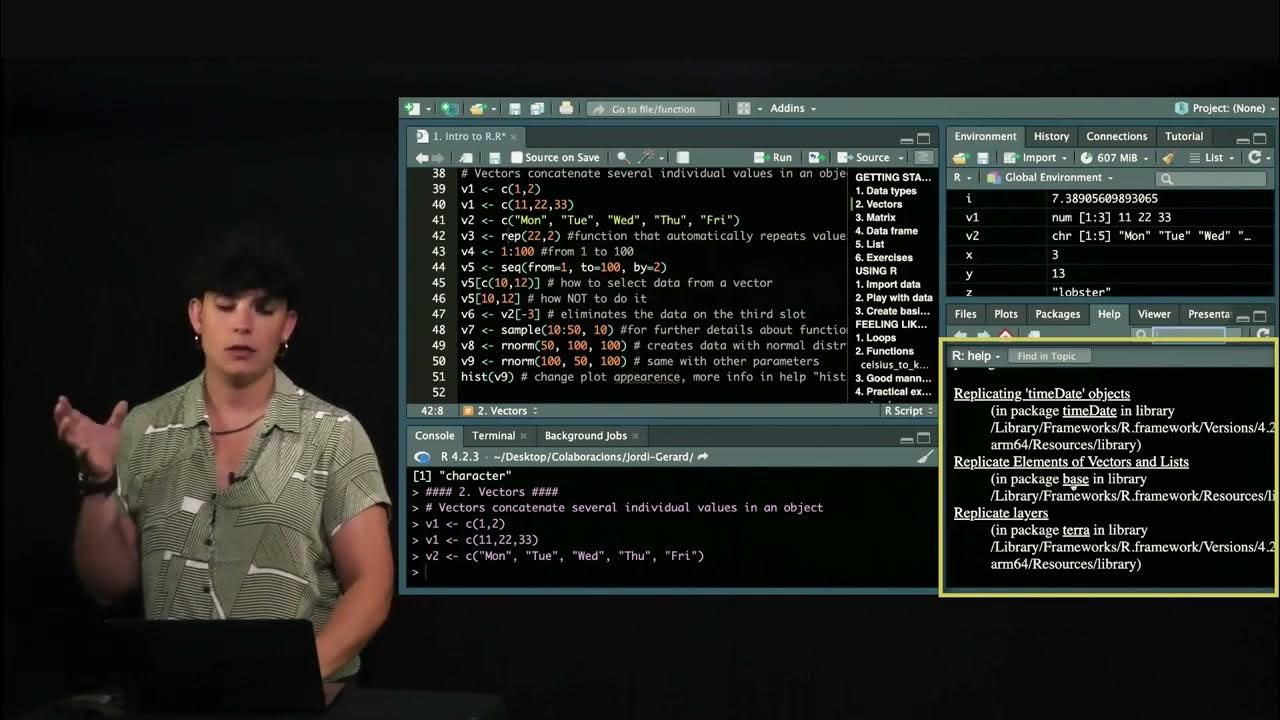 Introduction to R, Part I: Interface and Data Structures - YouTube