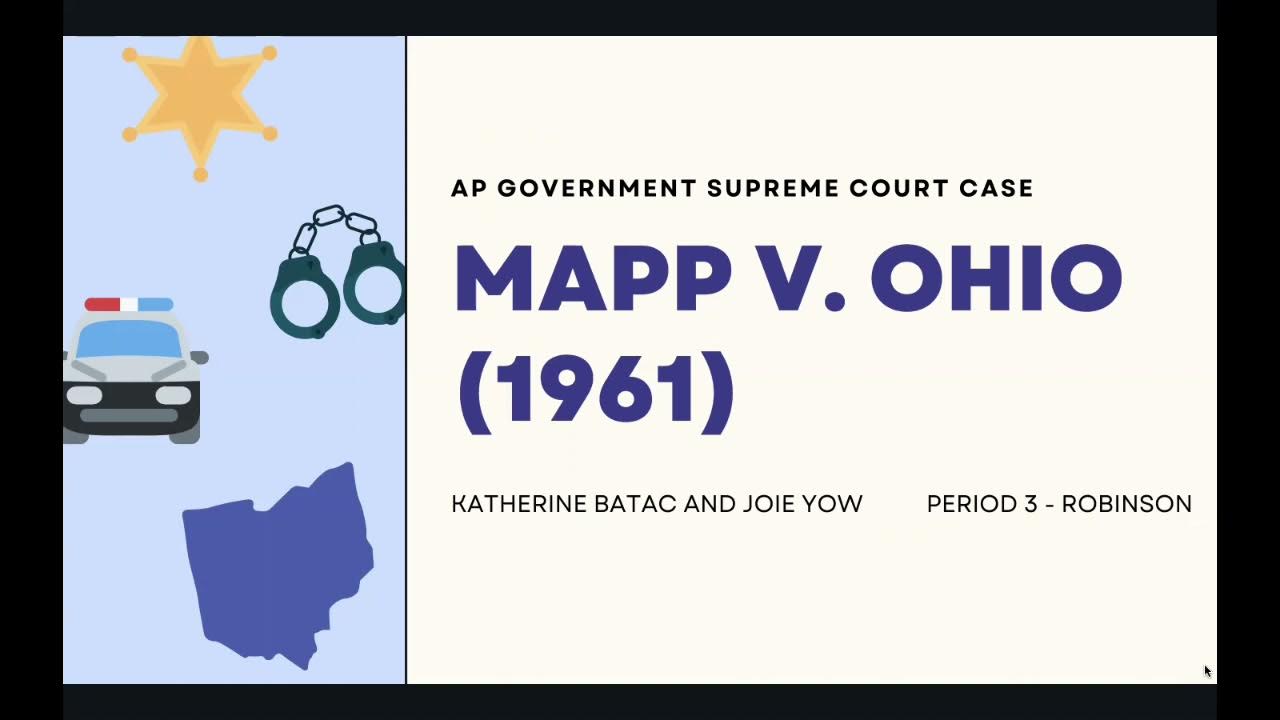 Mapp v. Ohio (1961) - YouTube